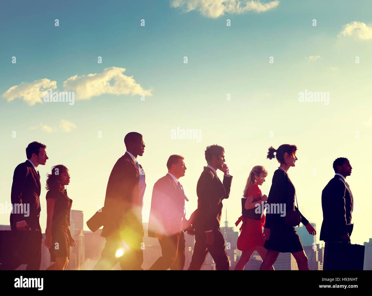 Business People Commuter Corporate City Concept Stock Photo - Alamy