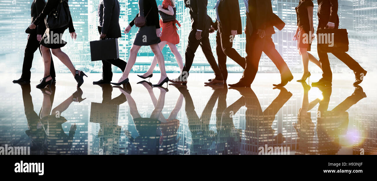 Business People Corporate Walking City Concept Stock Photo - Alamy