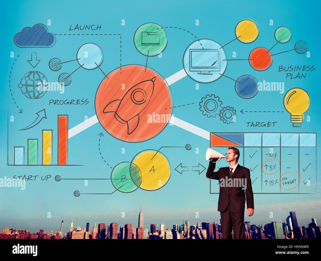 Business Strategy Design Plan Drawing Concept Stock Photo - Alamy
