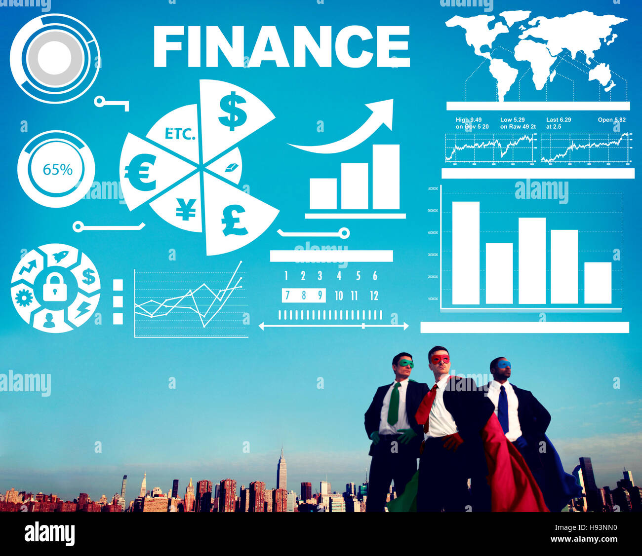 Chart Currency Loan Financial Growth Strategy Plan Concept Stock Photo ...