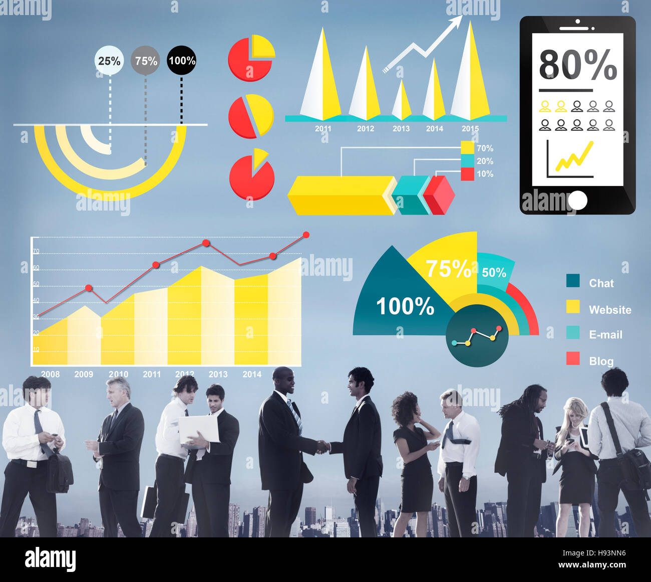 Diagram Percentage Business Chart Concept Stock Photo - Alamy