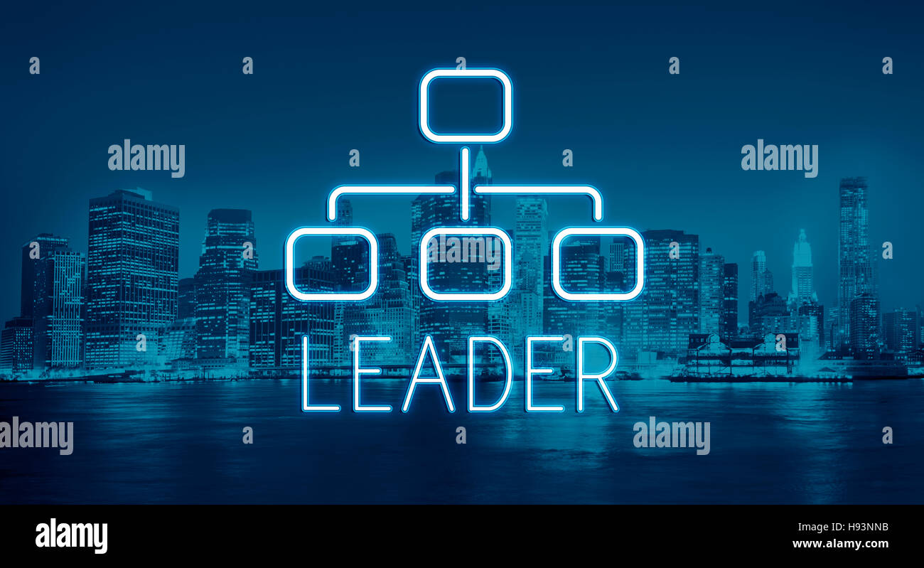 Leader Organization Chart Business Company Concept Stock Photo - Alamy