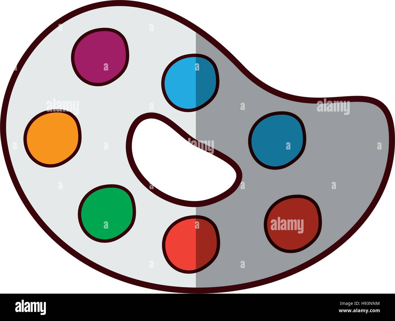 paint palette art Stock Vector Image & Art - Alamy