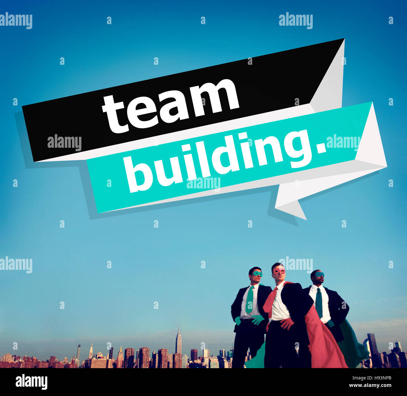 Team Building Cooperate Cooperation Management Concept Stock Photo - Alamy