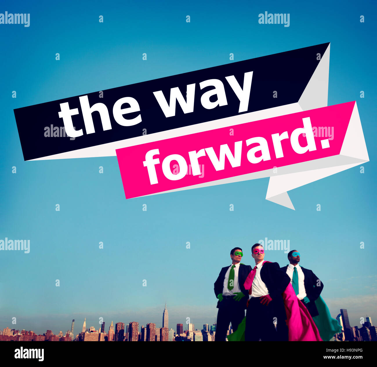 The Way Forward Development Aspiration Goal Concept Stock Photo - Alamy