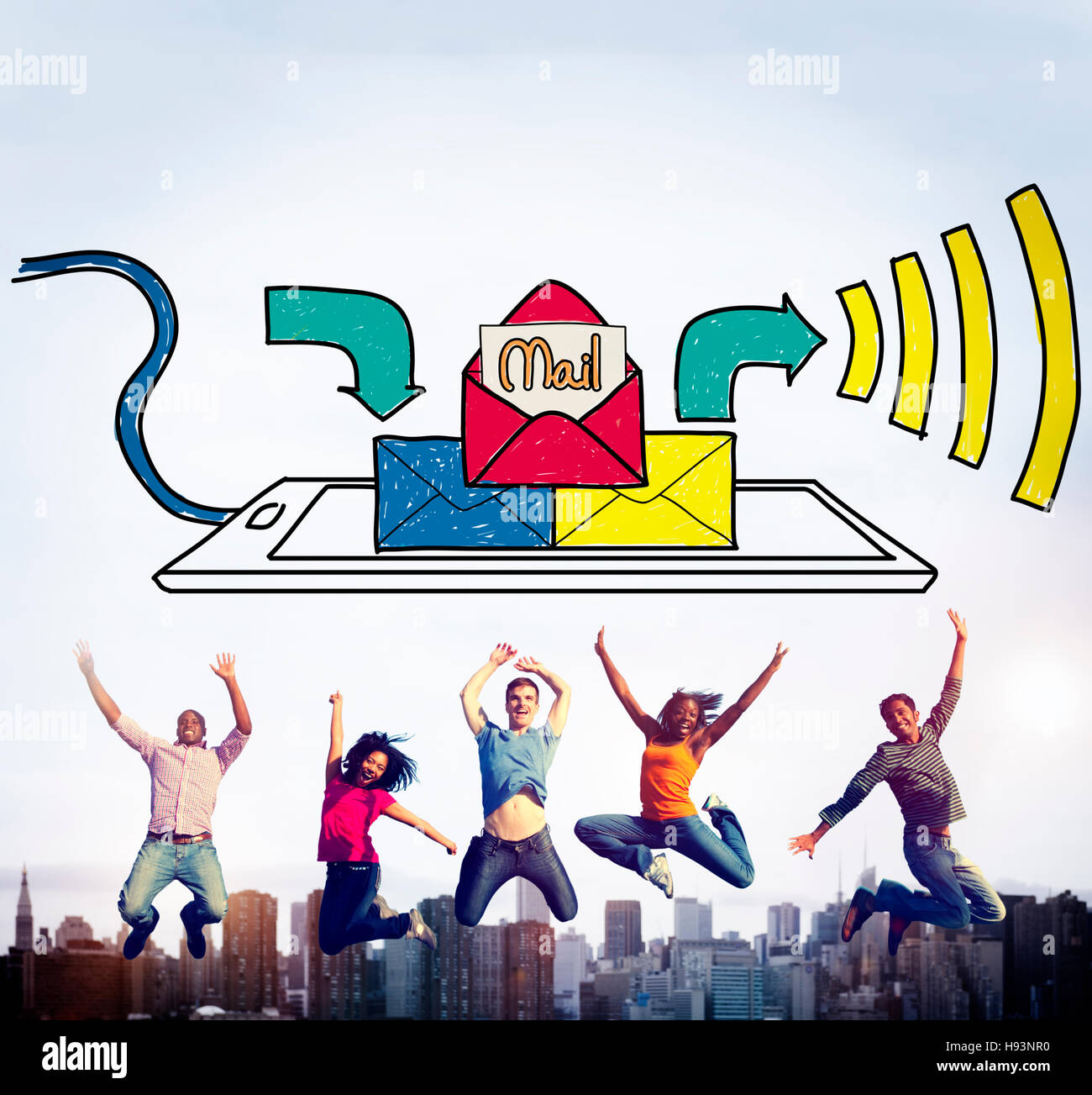 Mail Inbox Message Communication Technology Concept Stock Photo - Alamy