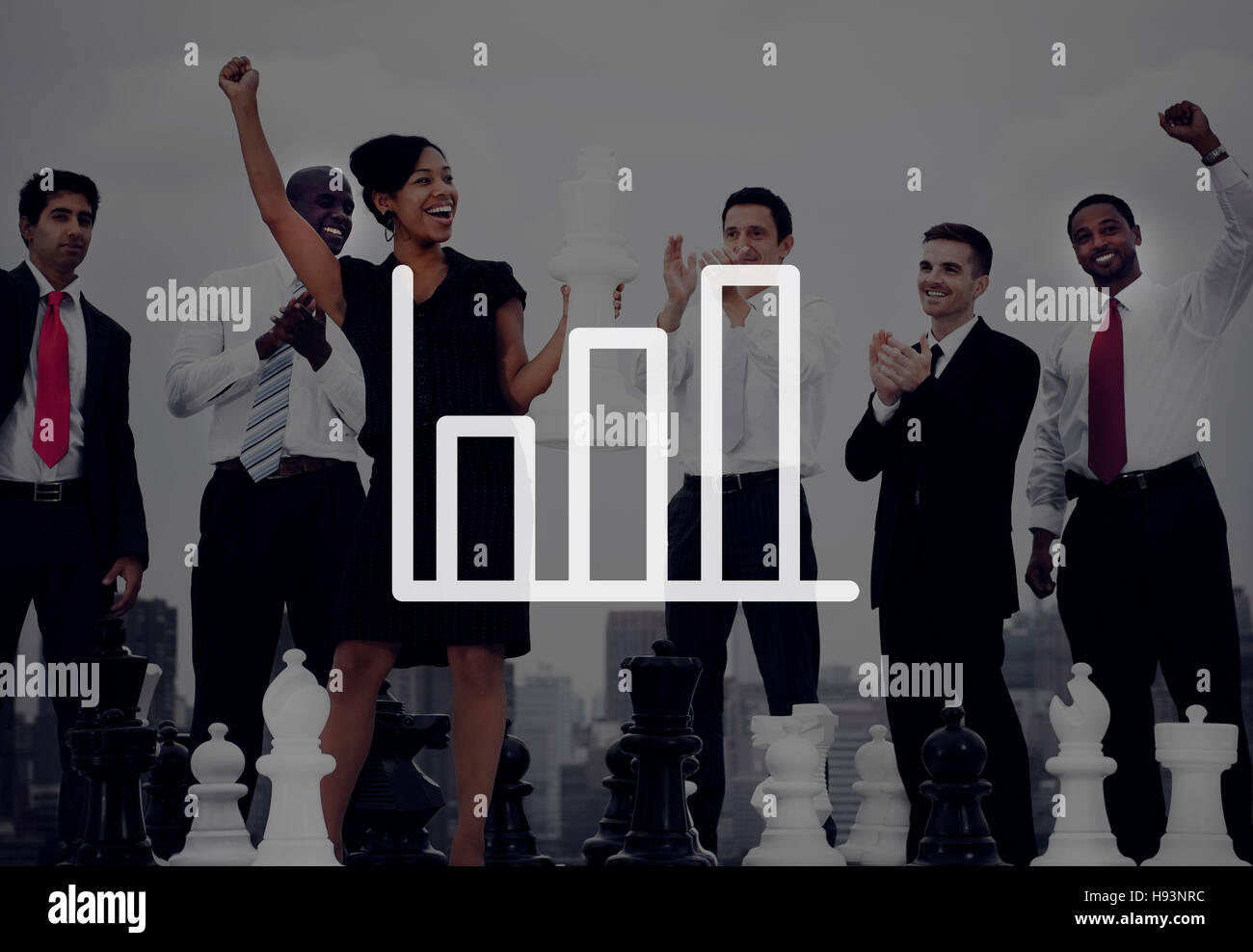 Bar Graph Marketing Analyzing Growth Increase Concept Stock Photo - Alamy