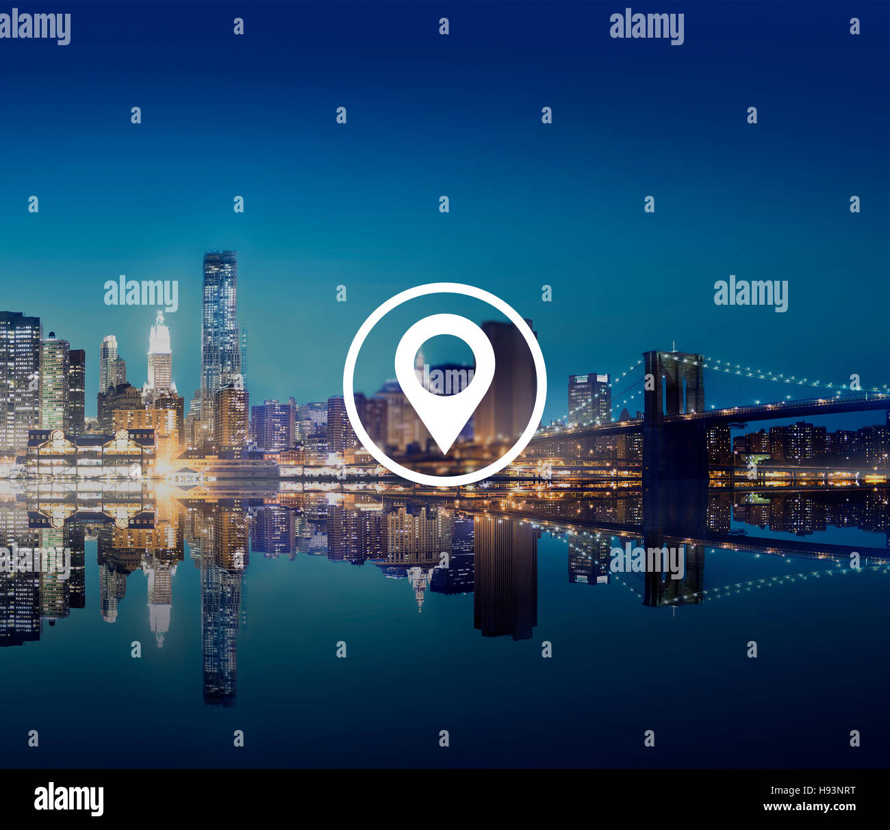 Location Navigation Destination Journey Position Concept Stock Photo ...