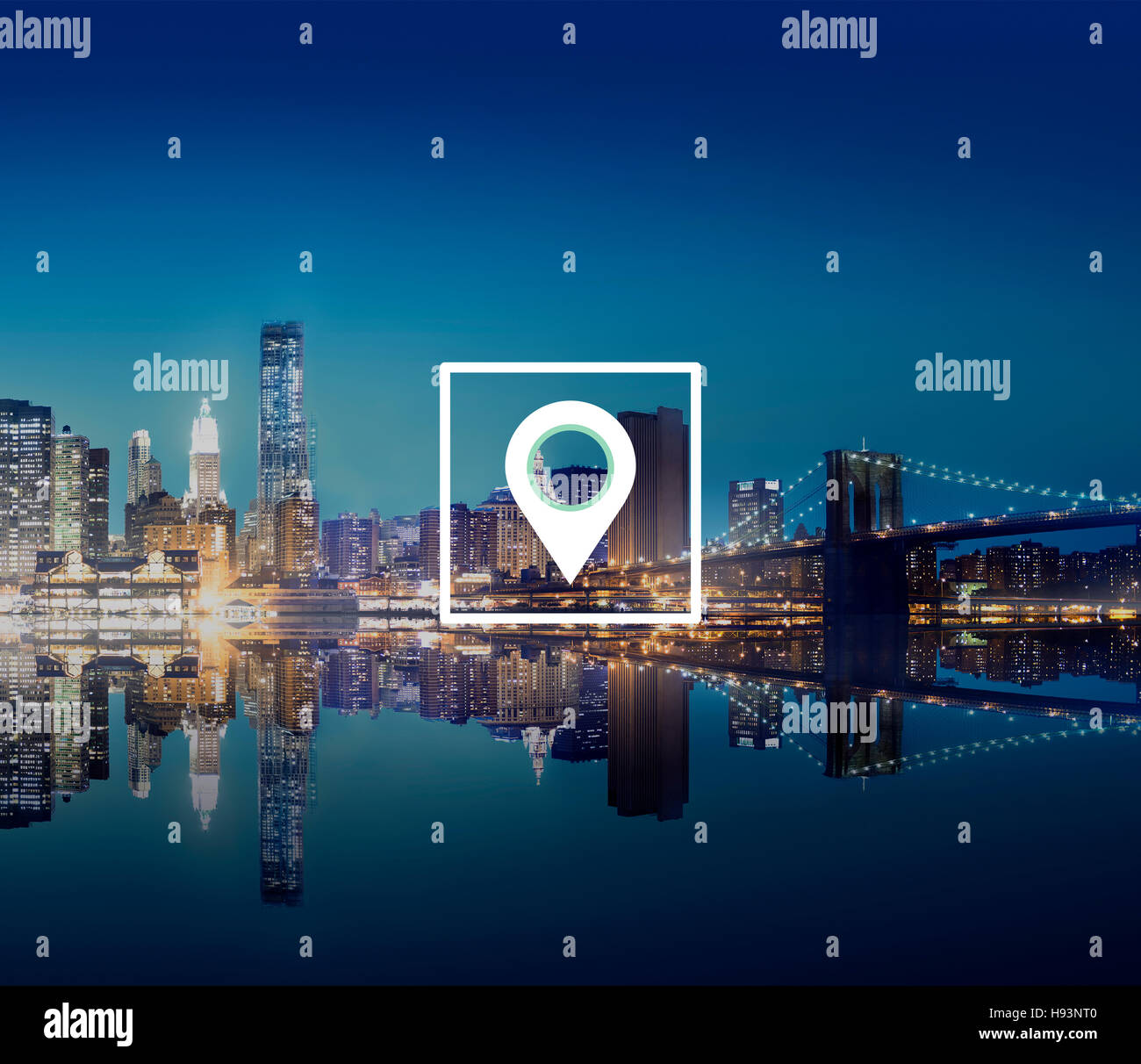 Location Navigation Destination Journey Position Concept Stock Photo ...