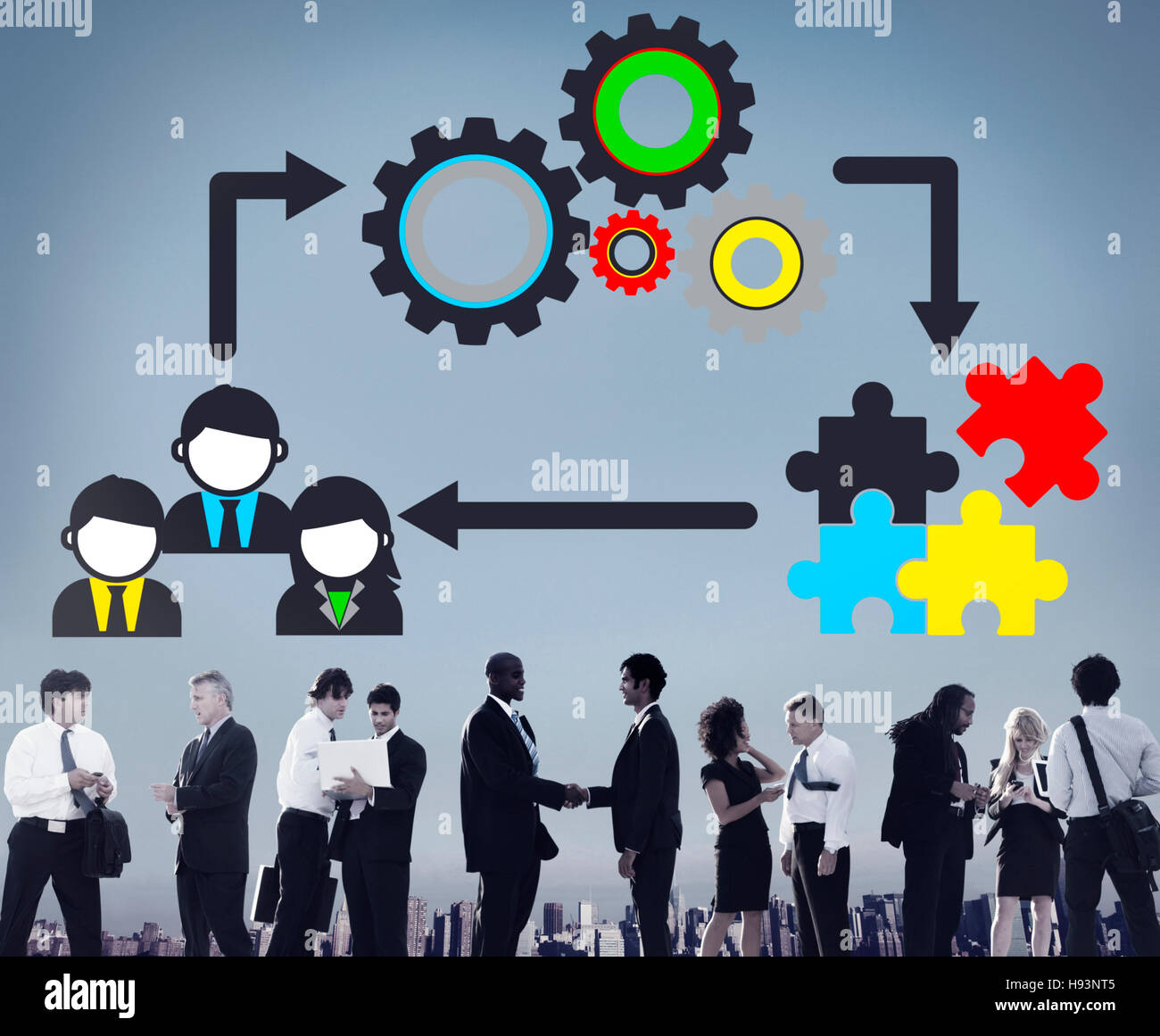 Team Teamwork Collaboration Corporate Concept Stock Photo - Alamy