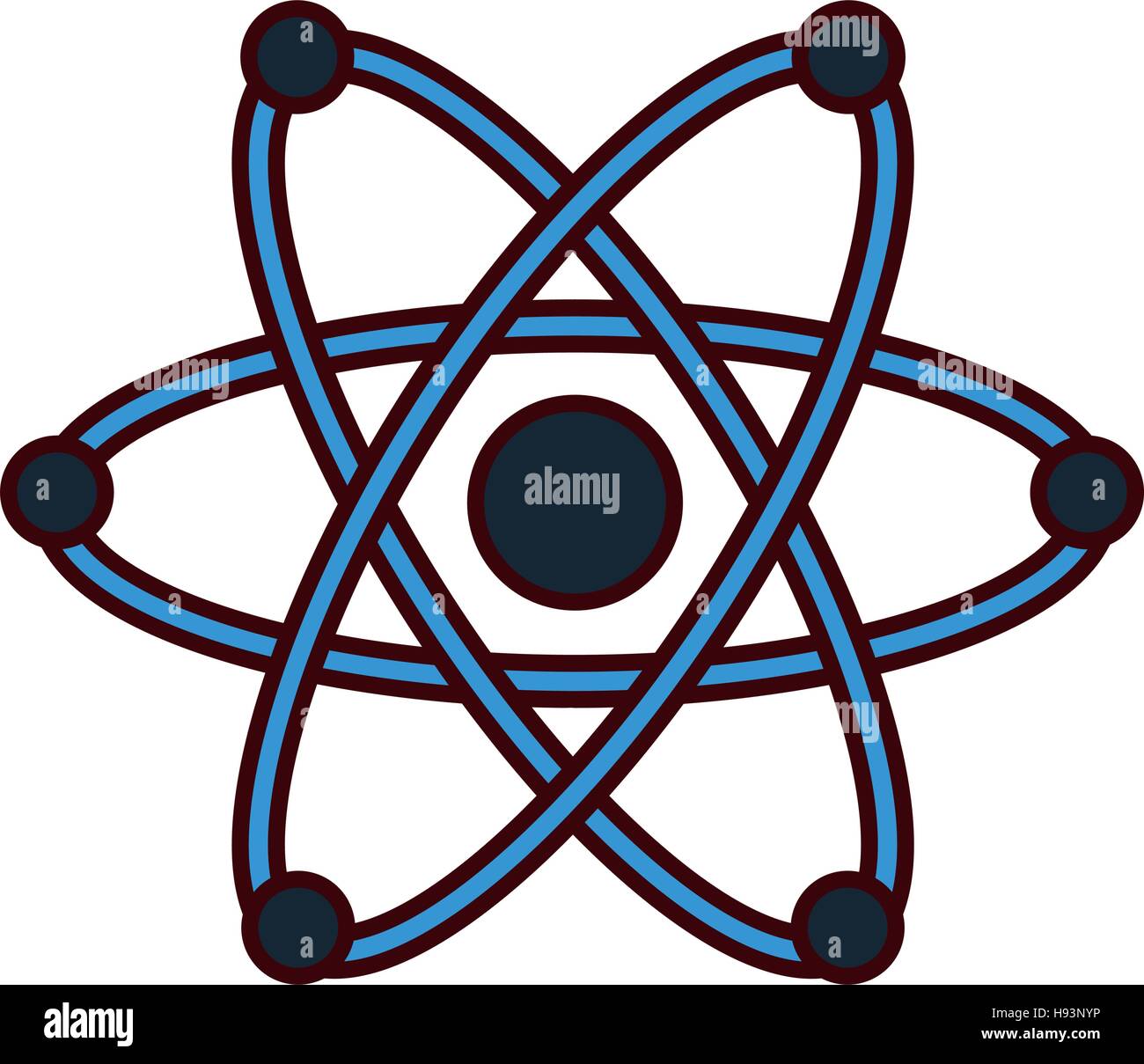 isolated atom science Stock Vector Image & Art - Alamy