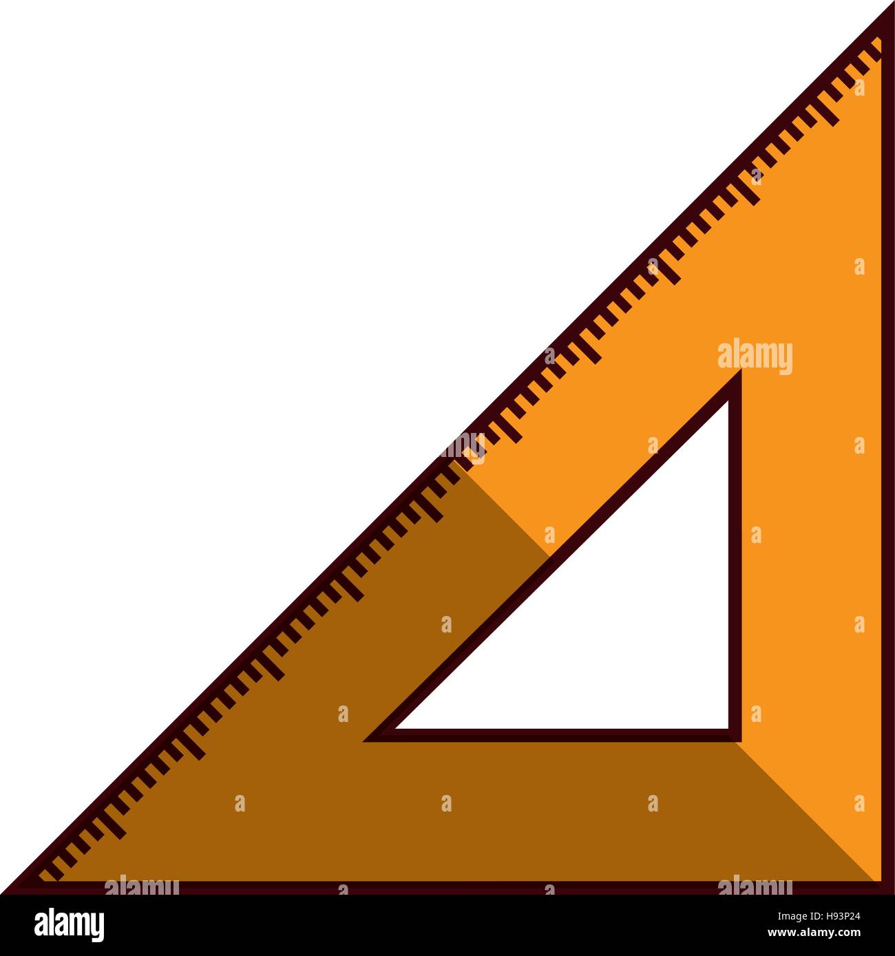 triangle ruler isolated Stock Vector Image & Art - Alamy
