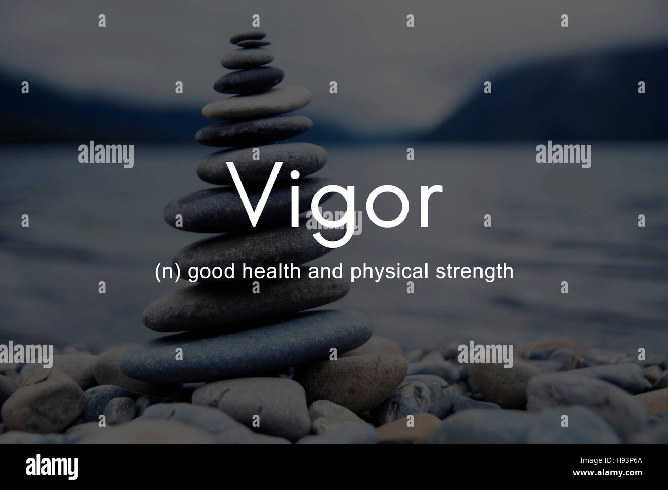 Vigor Energy Strength Powerful Strong Healthy Fitness Concept Stock ...