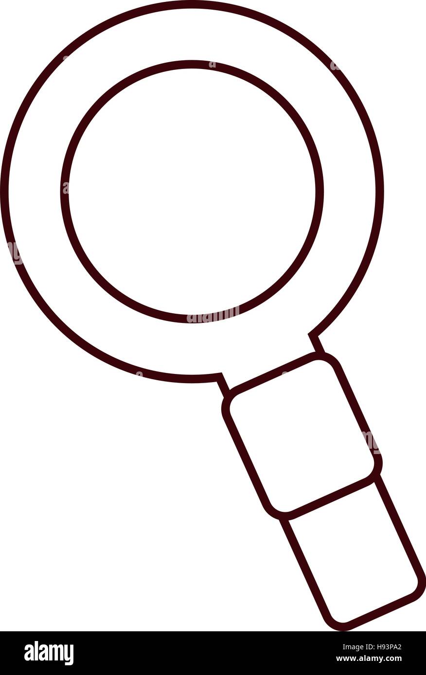 magnifying glass lupe Stock Vector Image & Art - Alamy