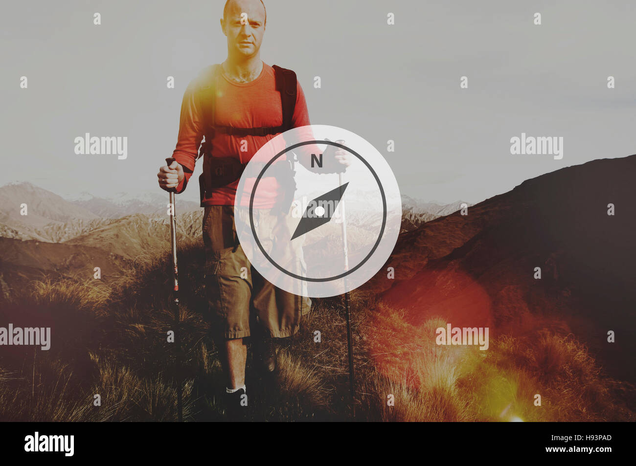 Compass Direction Navigation Adventure Instrument Concept Stock Photo ...