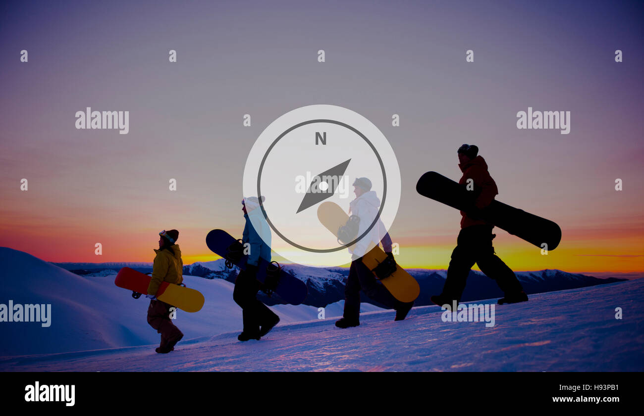 Compass Direction Navigation Adventure Instrument Concept Stock Photo ...