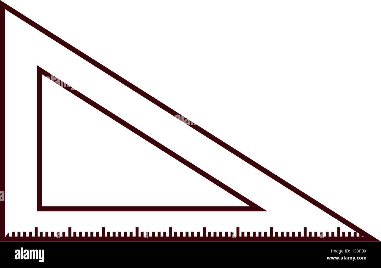 triangle ruler isolated Stock Vector Image & Art - Alamy