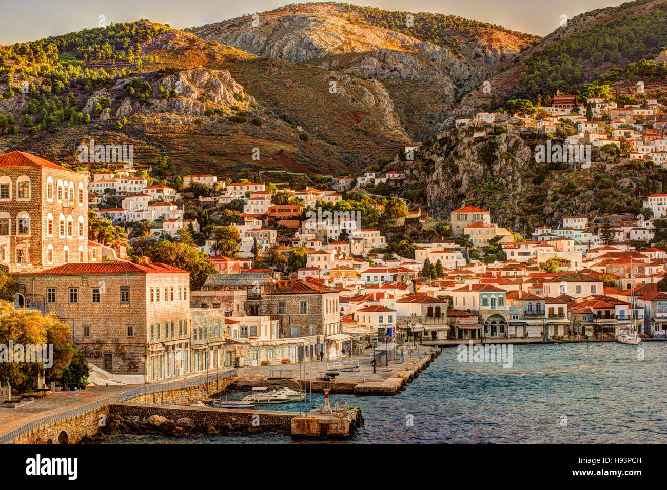 Hydra island on a summer day in Greece Stock Photo - Alamy
