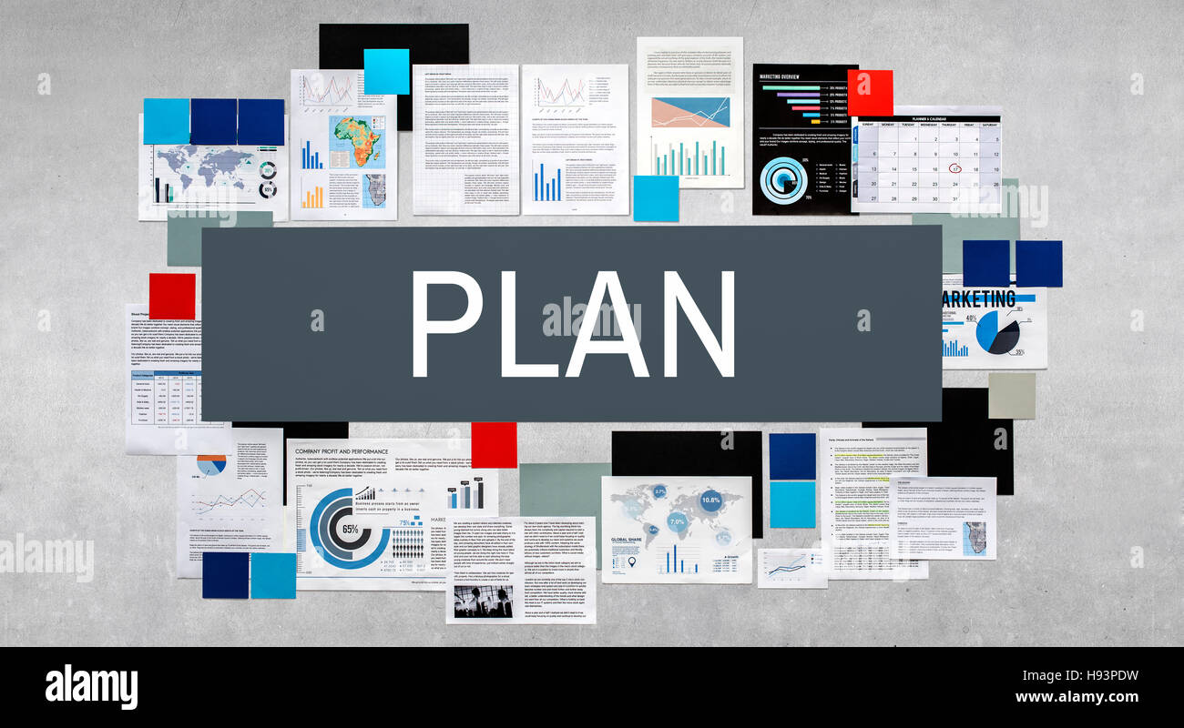 Plan Planning Organization Solution Concept Stock Photo - Alamy