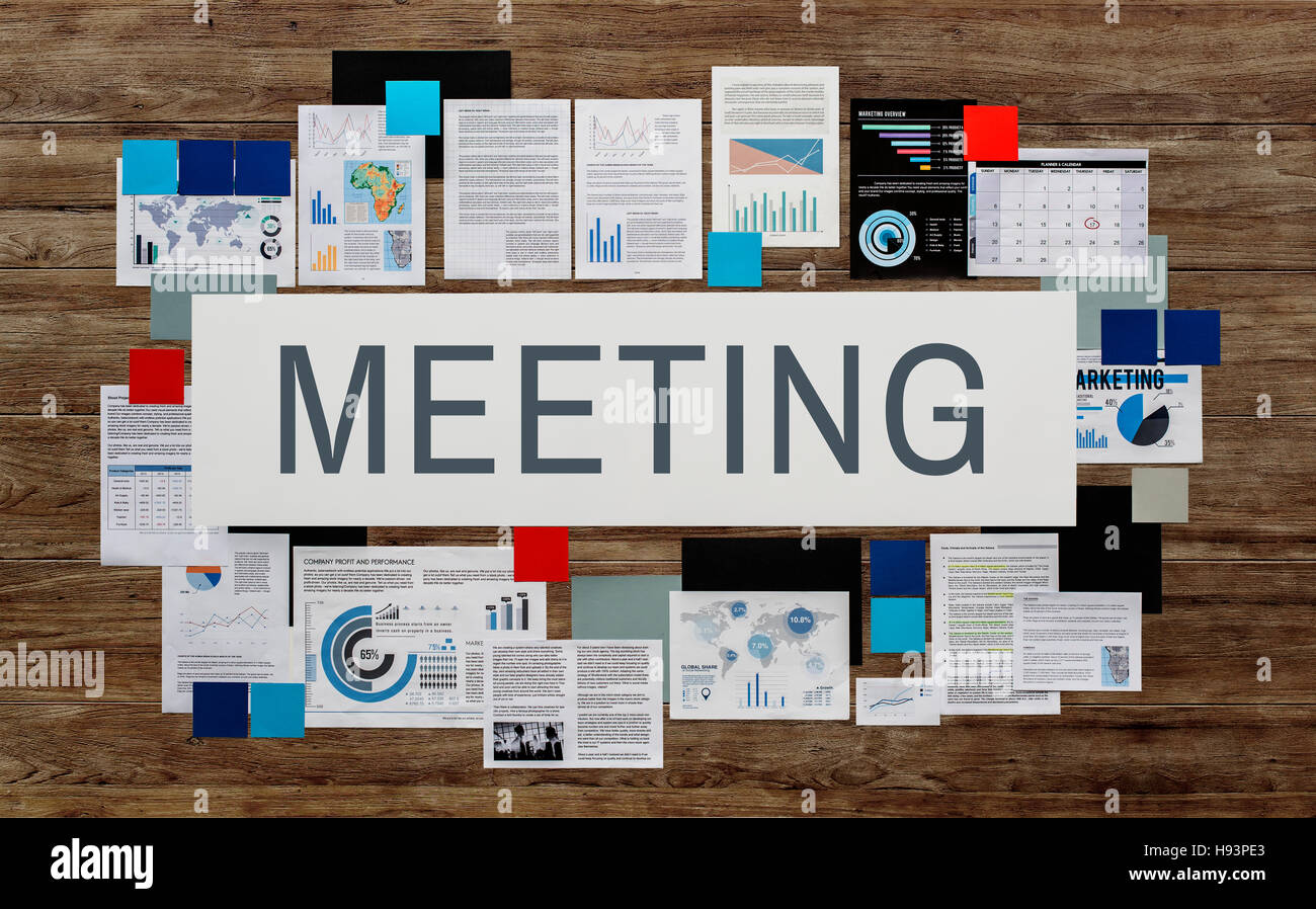 Meeting Conference Talking Discussion Concept Stock Photo - Alamy