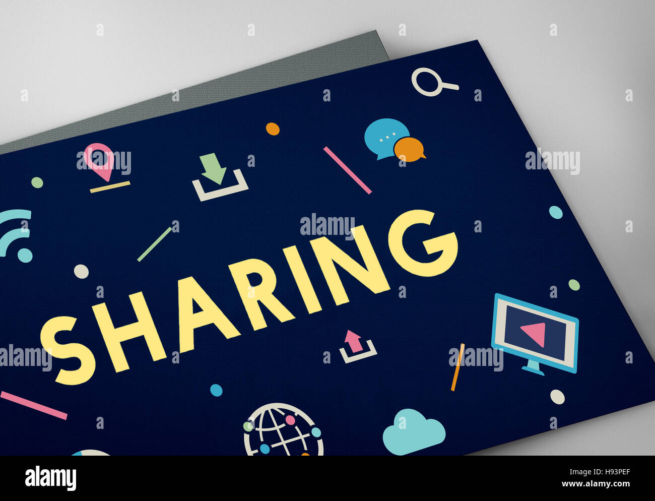 Technology Connection Online Sharing Multimedia Concept Stock Photo - Alamy