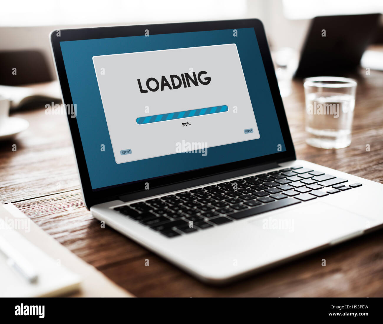 Speed Progress Bar Icon Technology Concept Stock Photo - Alamy