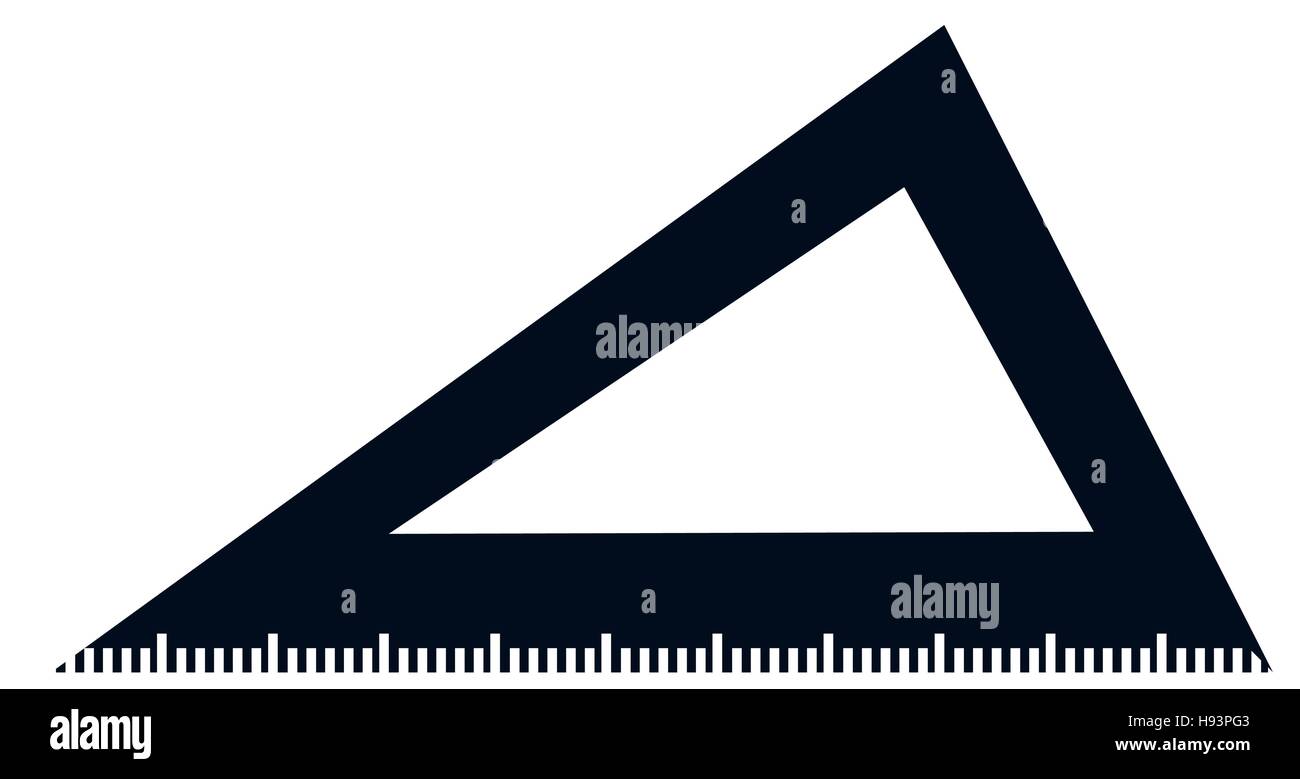 triangle ruler isolated Stock Vector Image & Art - Alamy