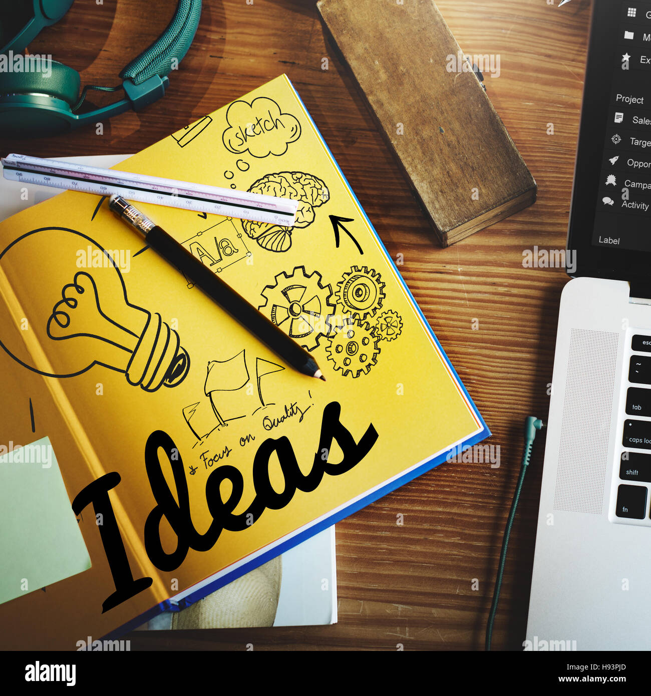 Ideas Idea Vision Design Plan Objective Mission Concept Stock Photo - Alamy