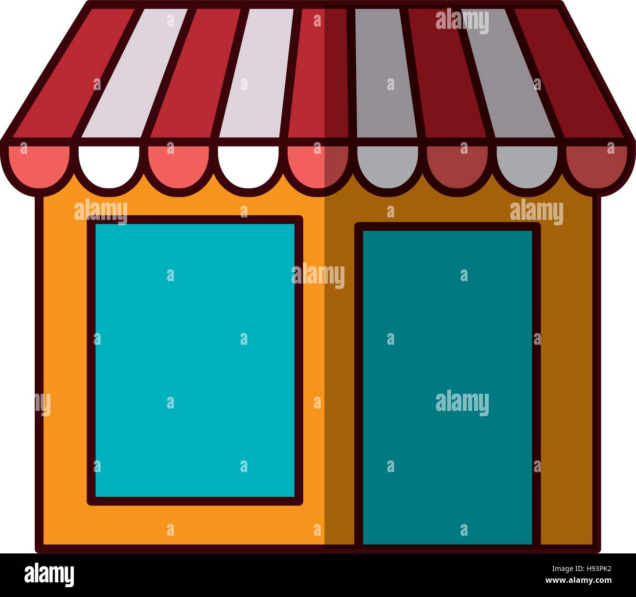 Local shop building Stock Vector Image & Art - Alamy