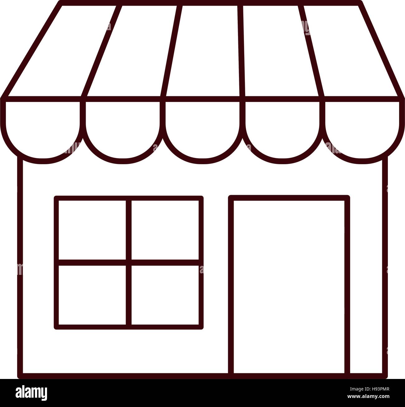 Local shop building Stock Vector Image & Art - Alamy