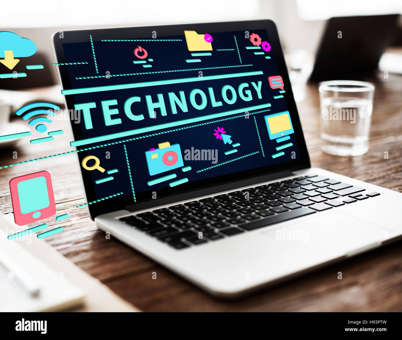 Technology Modern Device Connection Network Concept Stock Photo - Alamy