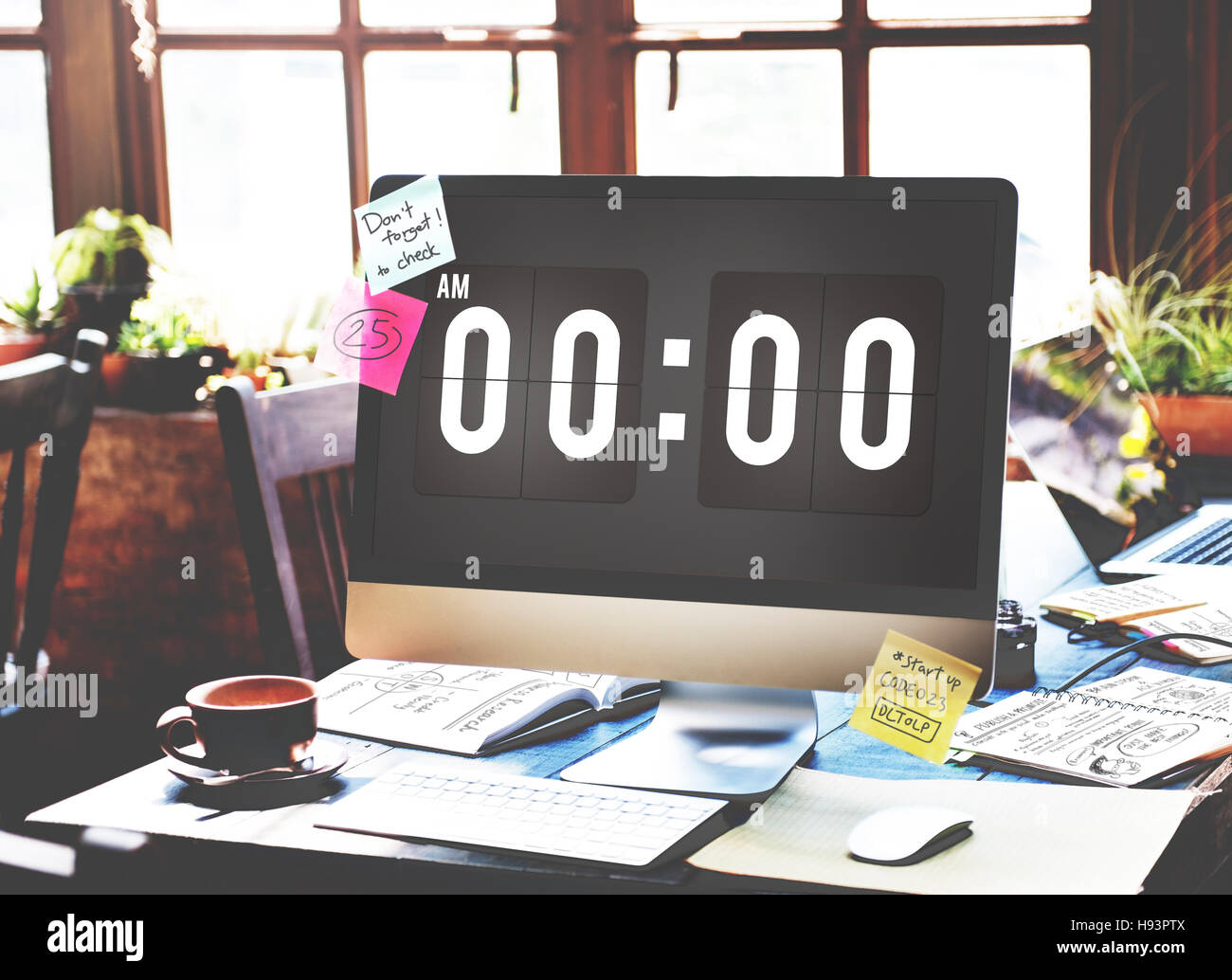 Midnight Time Tomorrow Timing Concept Stock Photo - Alamy
