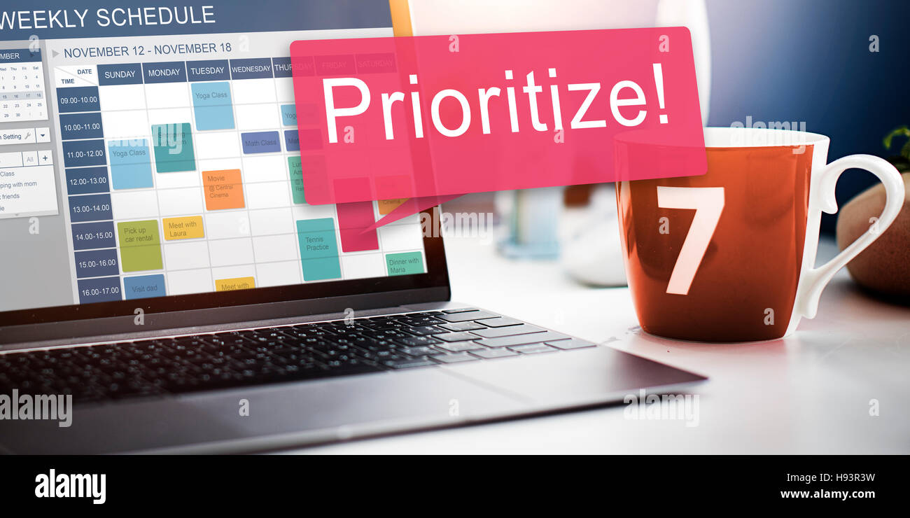 Prioritize Effectivity Focus Order Rank Tasks Urgent Concept Stock ...