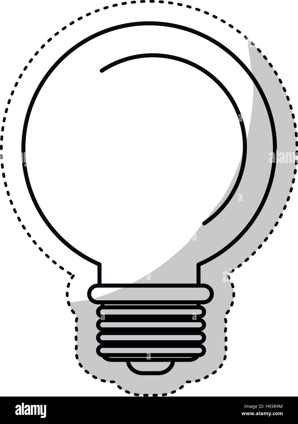 Light bulb icon. Energy power technology and electricity theme. Isolated design. Vector ...
