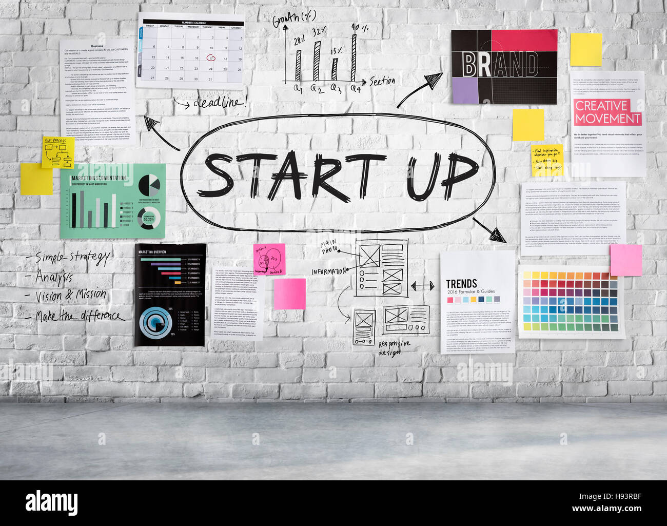 Start Up Business Idea Beginning Concept Stock Photo - Alamy