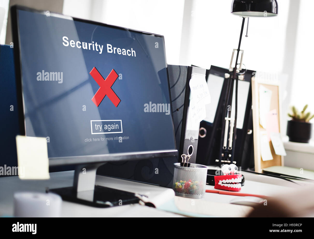 Security Breach Hacker Cyber Crime Privacy Policy Concept Stock Photo ...