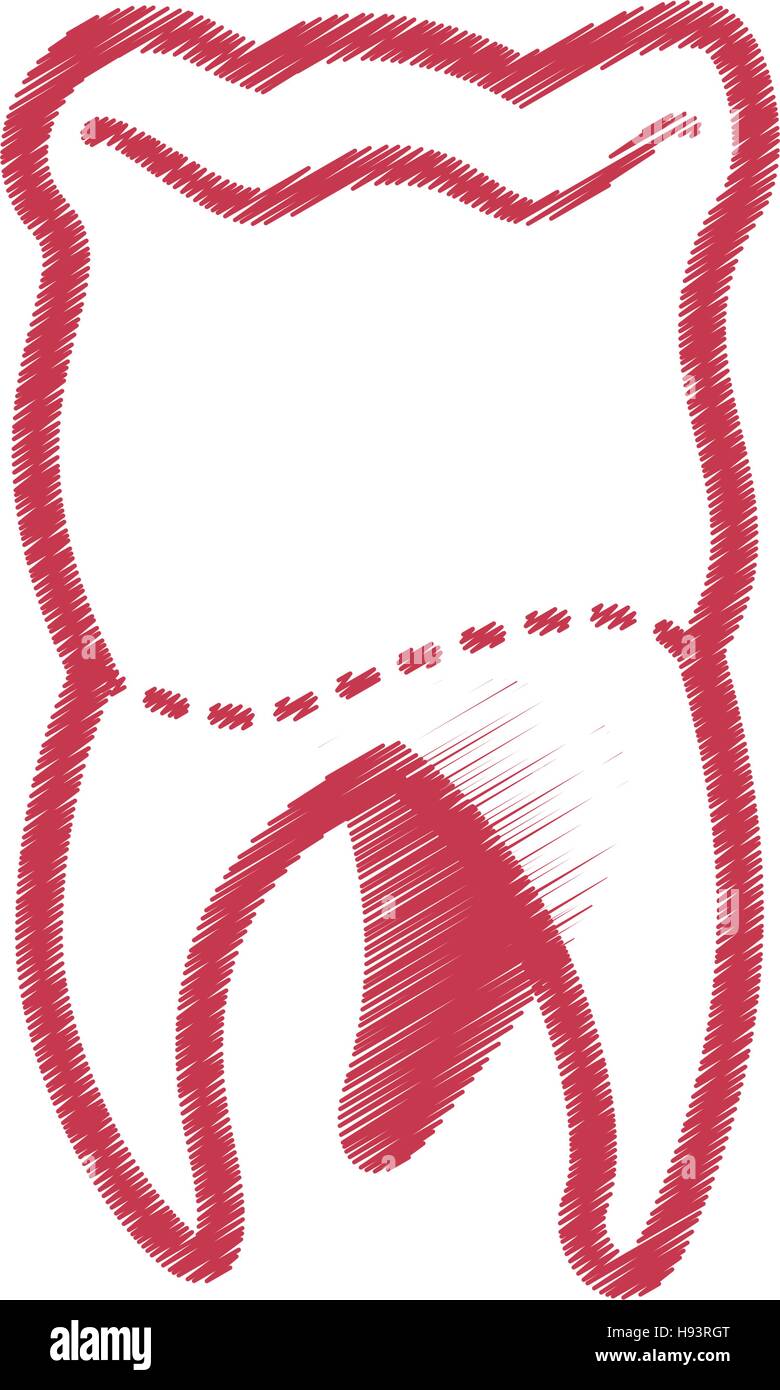 dental healthcare drawing icon Stock Vector Image & Art - Alamy