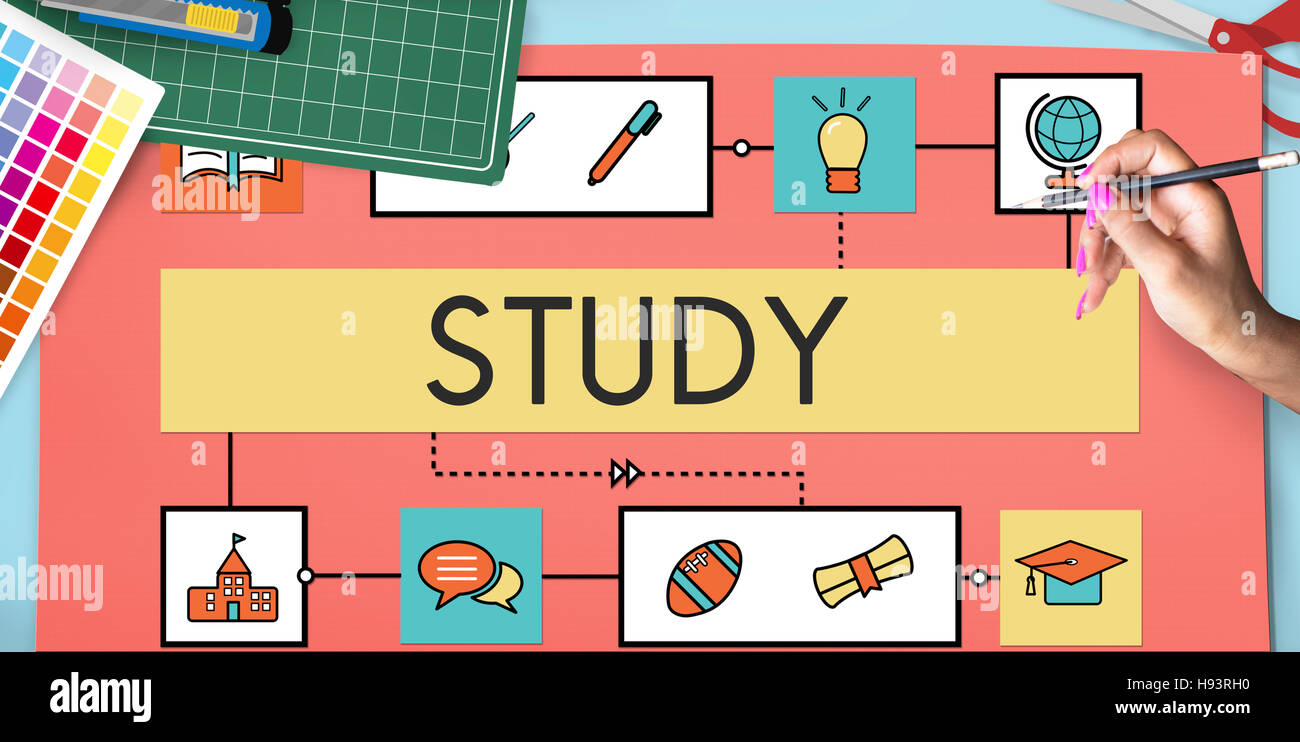 School Teaching Study Literacy Education Concept Stock Photo - Alamy