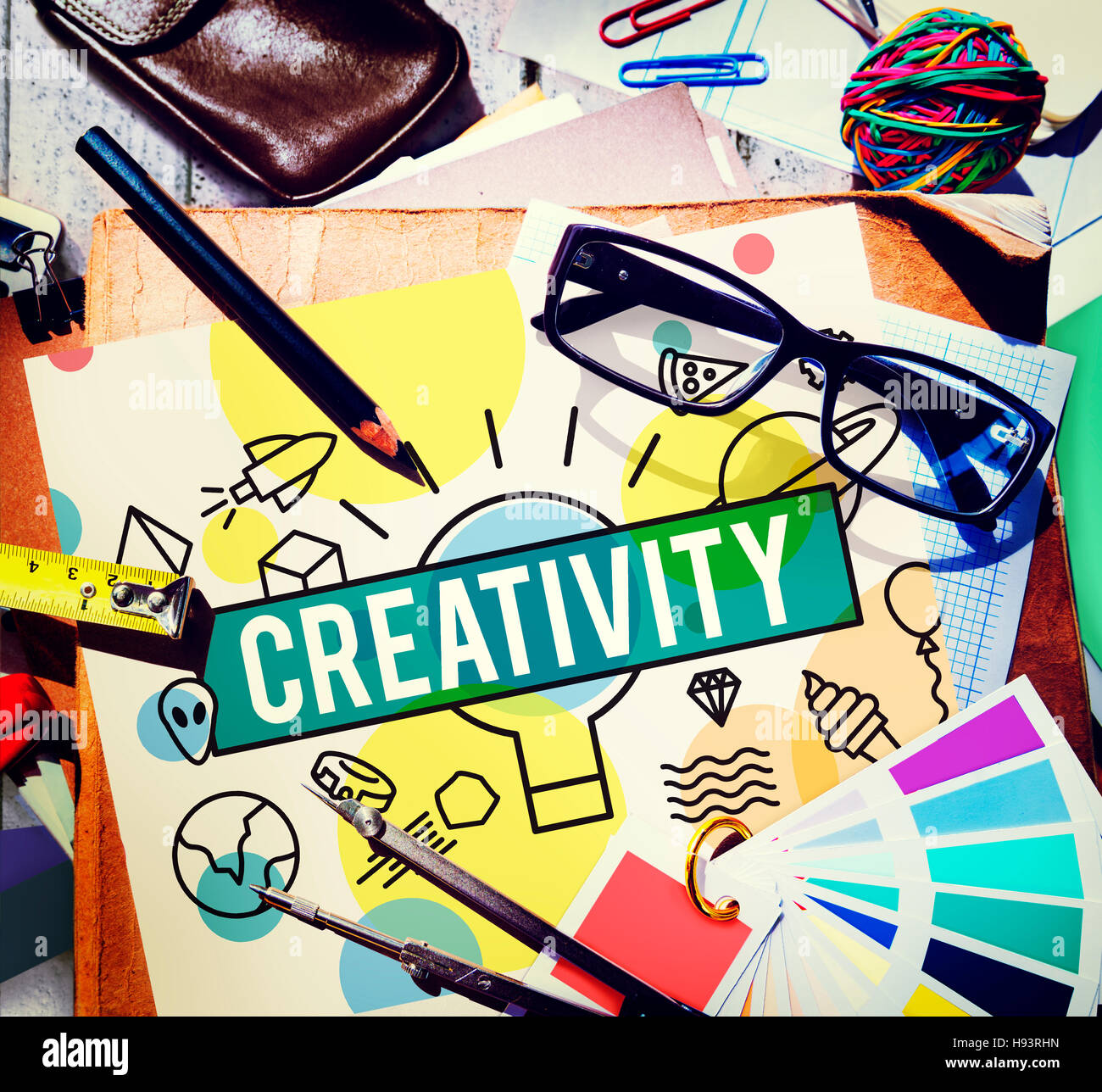 Creative Creativity Inspire Ideas Innovation Concept Stock Photo - Alamy
