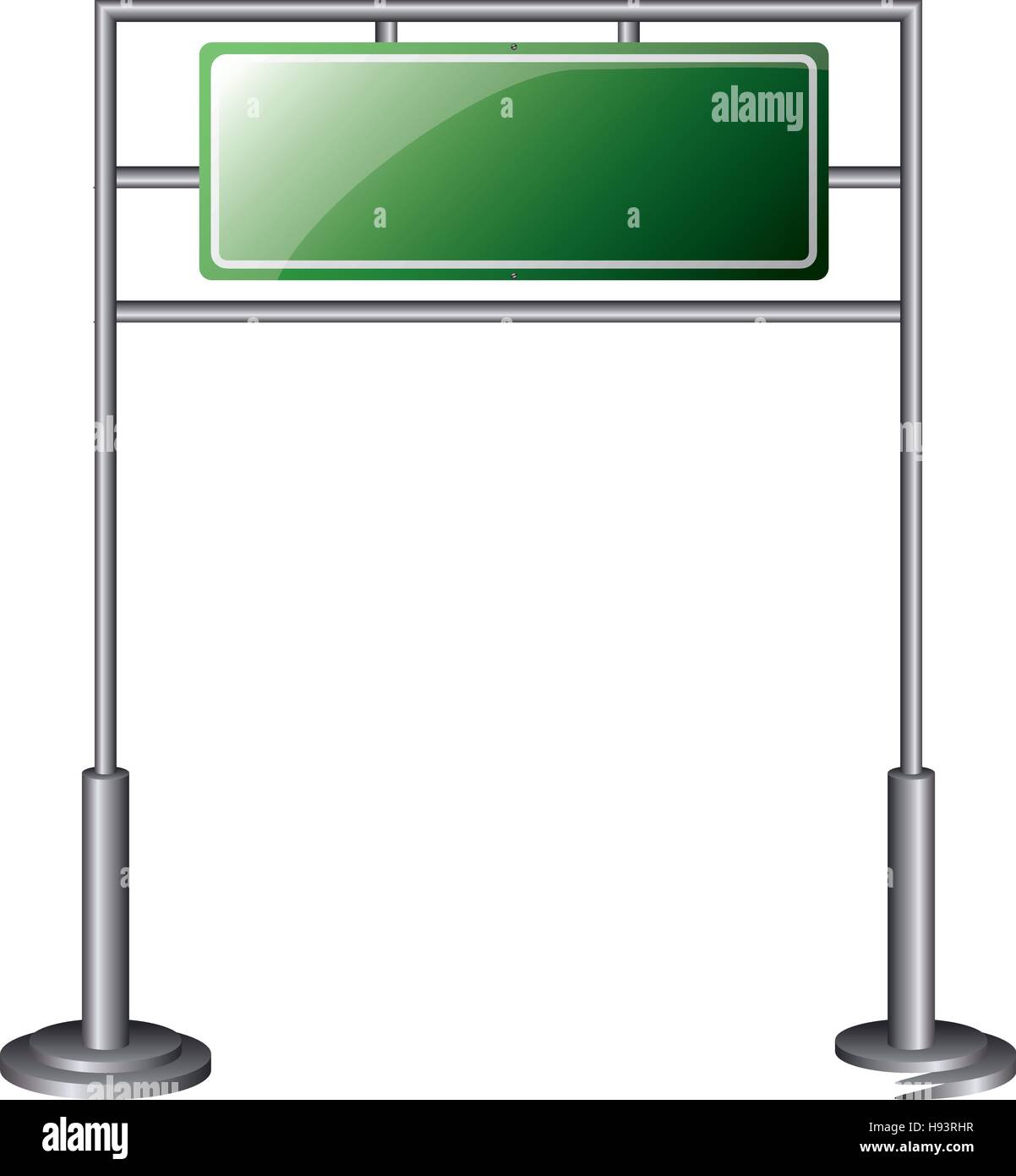 Green road sign icon. Street information warning and guide theme ...