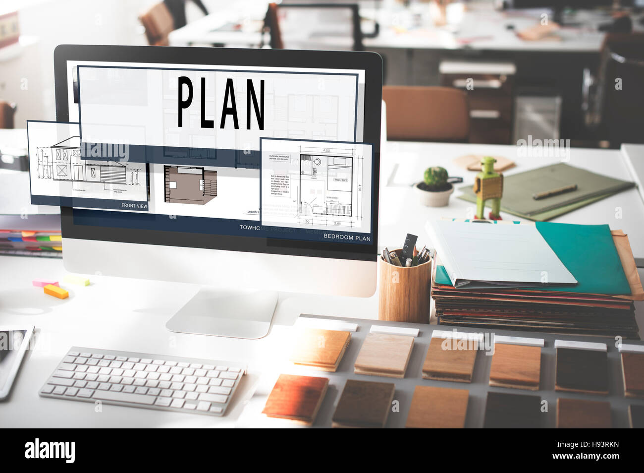 Plan Planning Architecture Blueprint Drawing Concept Stock Photo - Alamy
