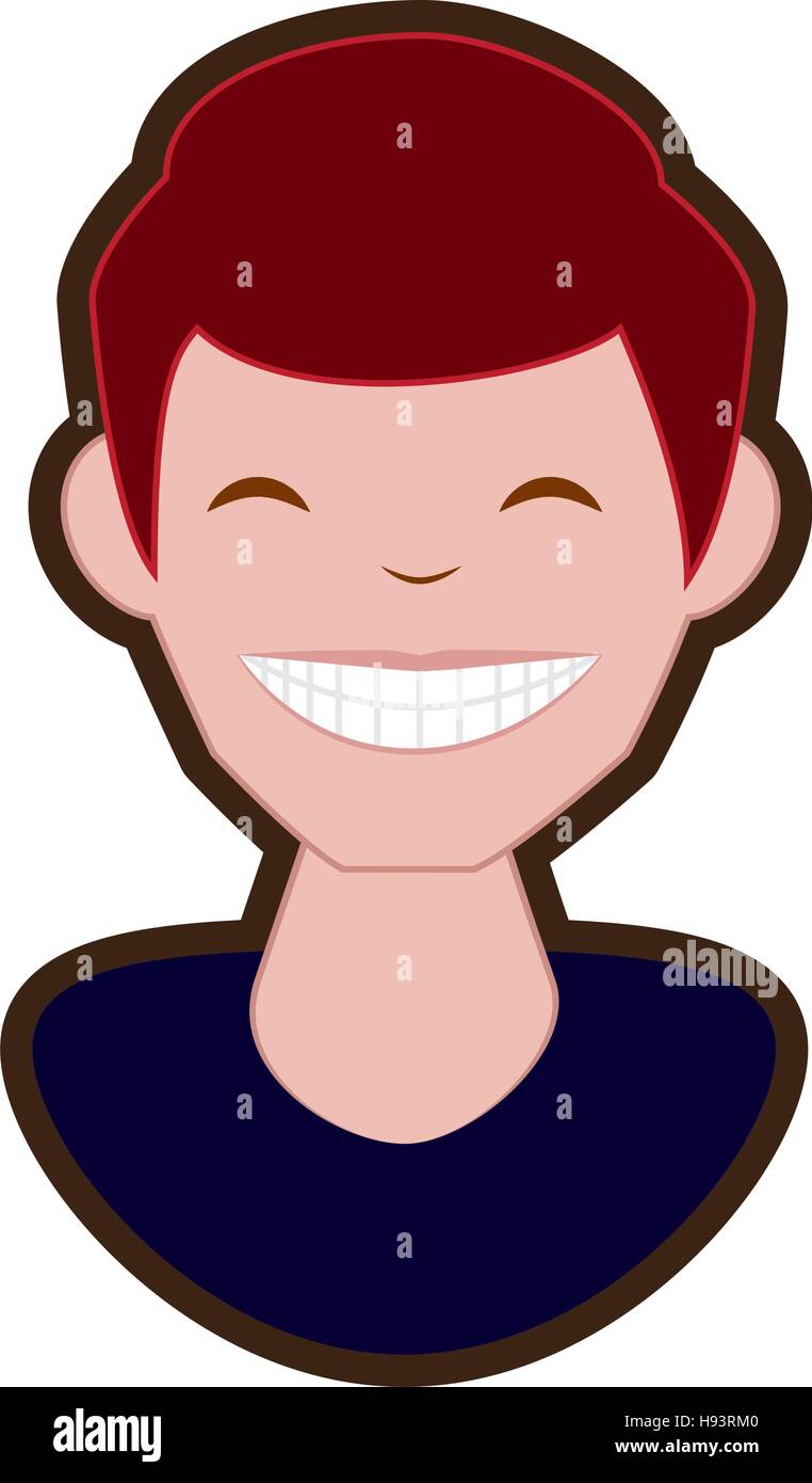 man smile character icon Stock Vector Image & Art - Alamy