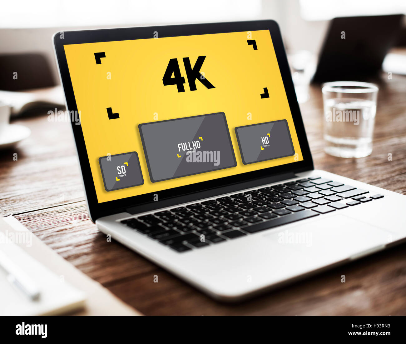 4K Digital Entertainment Media Streaming Tv Concept Stock Photo - Alamy
