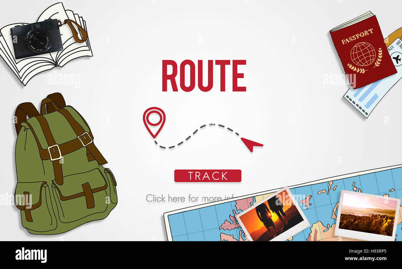 Map route planning maps hi-res stock photography and images - Alamy