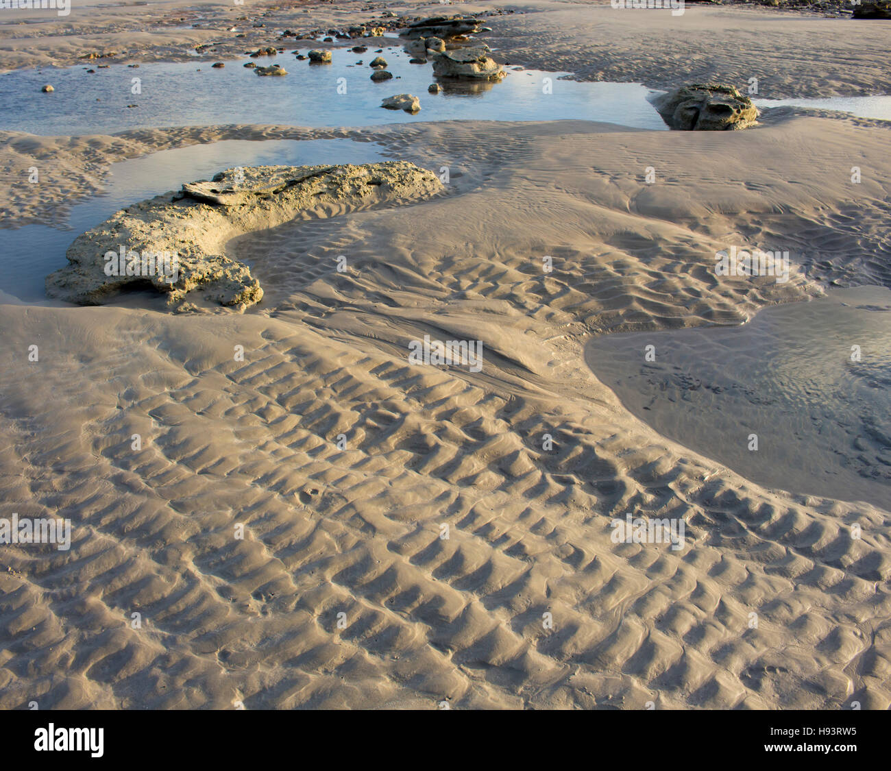 .Rugged sandstone rock formations on beautiful iconic Cable Beach ...