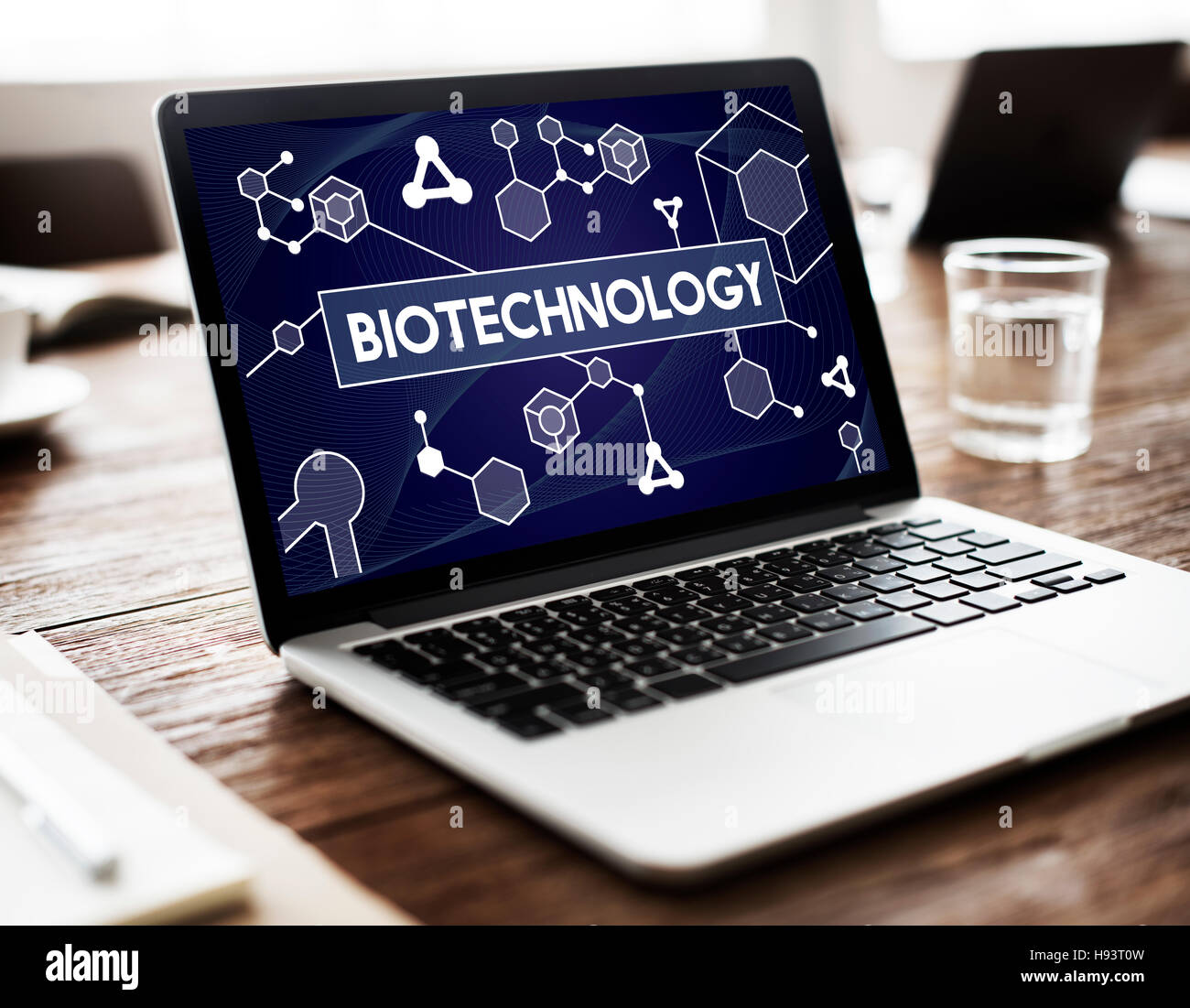 Biotechnology DNA Cell Molecule Experiment Research Concept Stock Photo ...