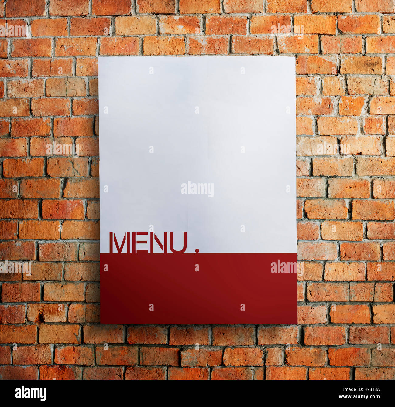 Menu Choice Selection Information Cafe Concept Stock Photo - Alamy
