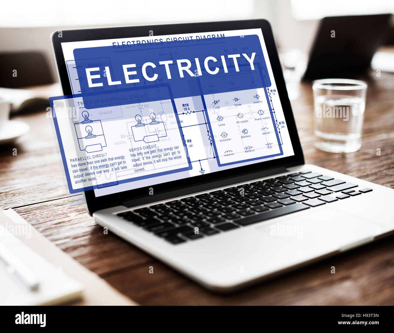 Electronic Circuit Electricity Voltage Concept Stock Photo - Alamy