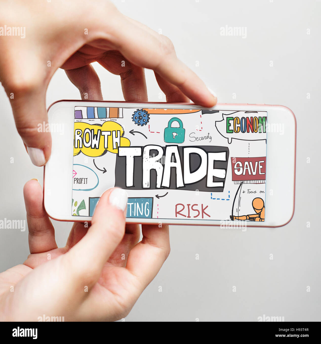 Trade Export Economy Exchange Finance Concept Stock Photo - Alamy