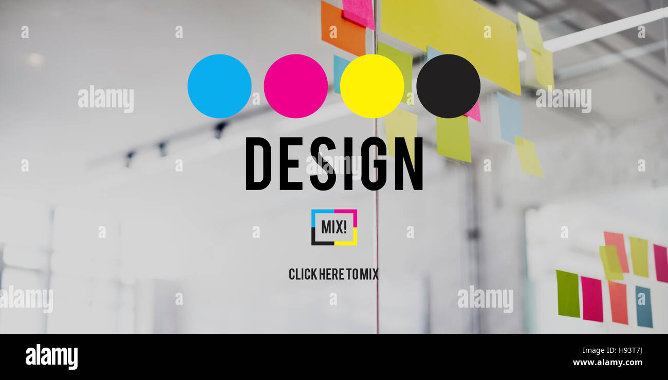 Design Graphic Creative Planning Purpose Draft Concept Stock Photo - Alamy